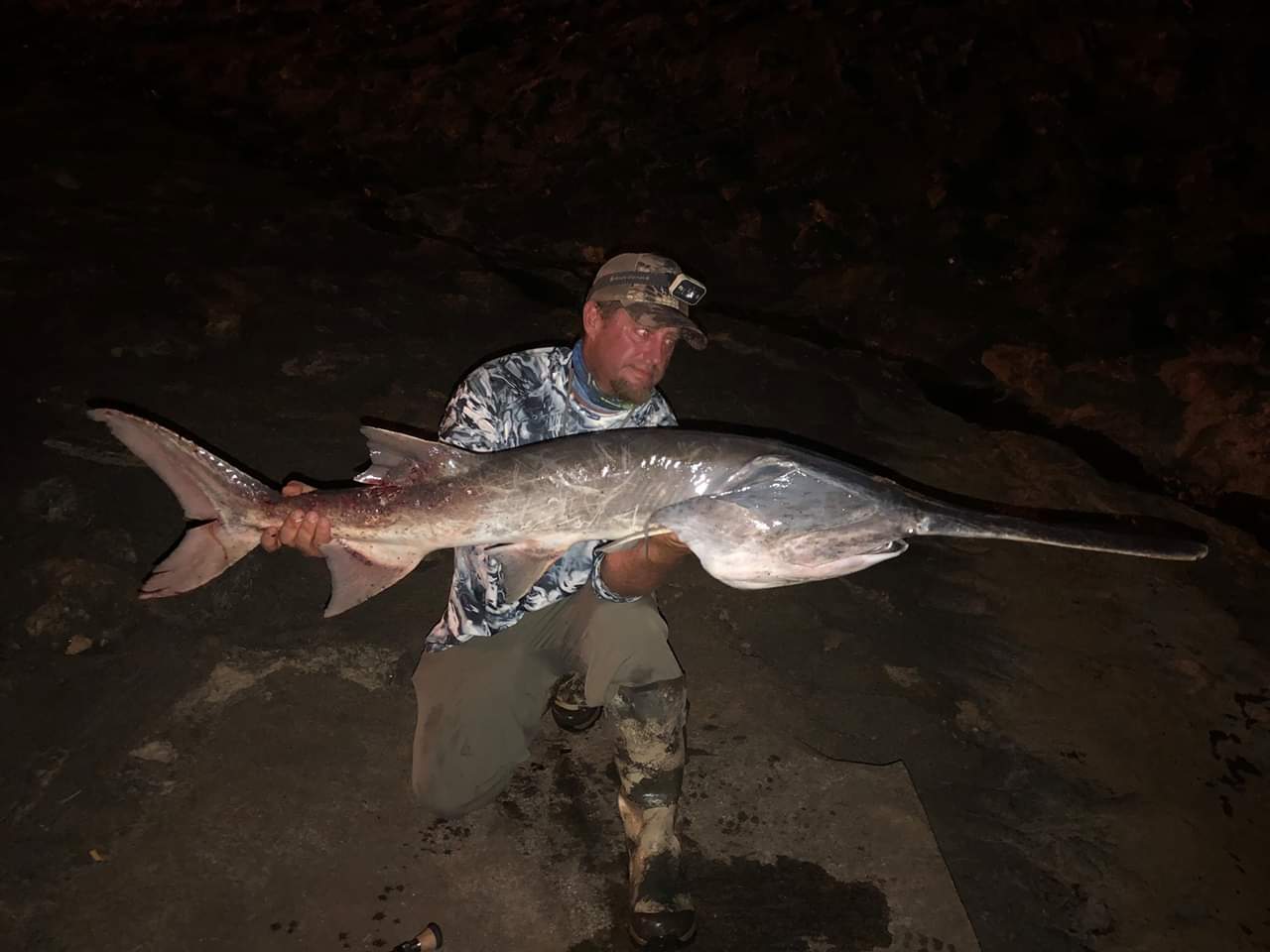Angler Lands Giant Paddlefish on the Fly - theflylords
